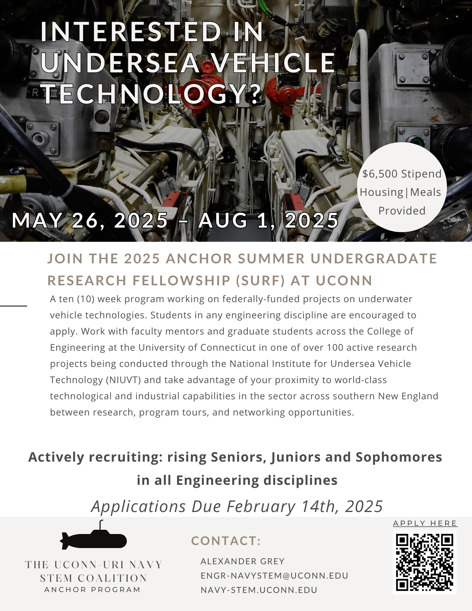 Summer Undergraduate Research Fellowships (SURF) | Naval Science and ...